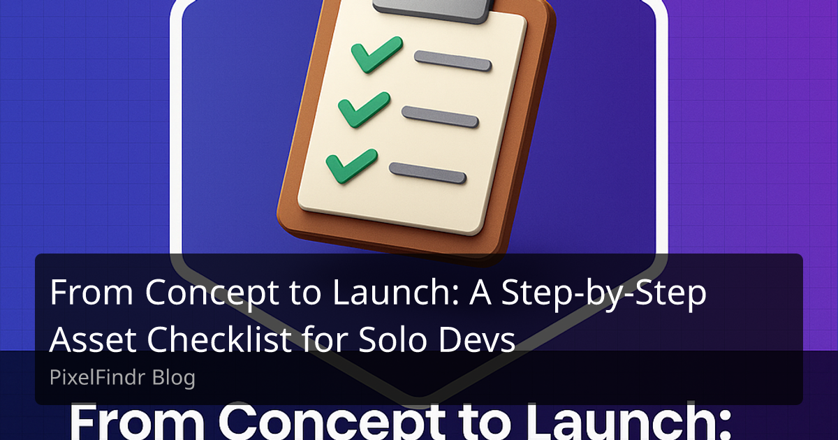 From Concept to Launch: A Step‑by‑Step Asset Checklist for Solo Devs
