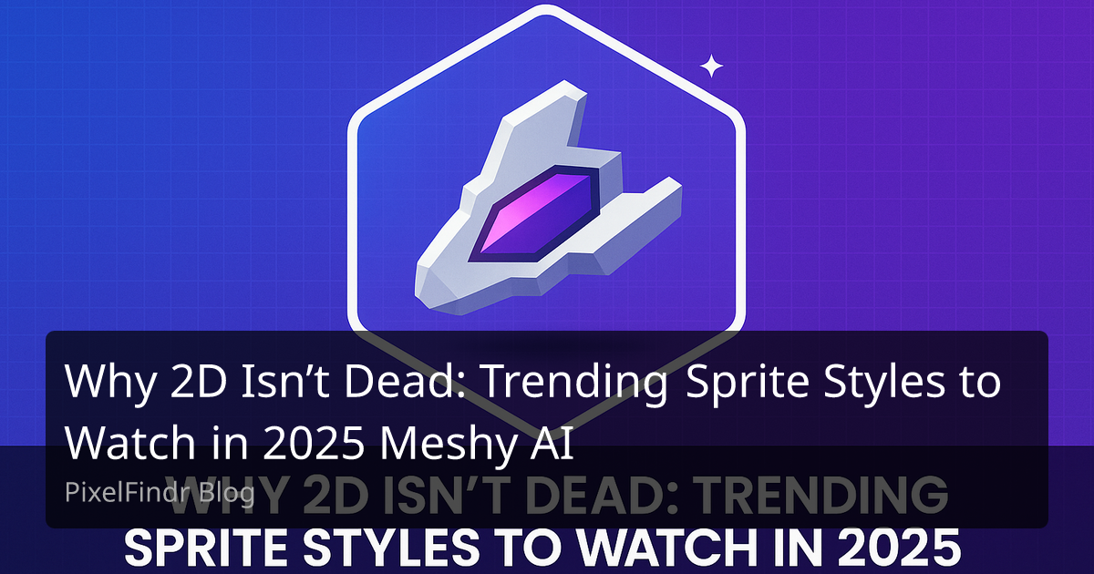 Why 2D Isn’t Dead: Trending Sprite Styles to Watch in 2025 Meshy AI